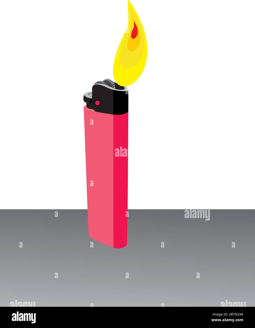A lighter with burning fire Stock Vector Image & Art - Alamy