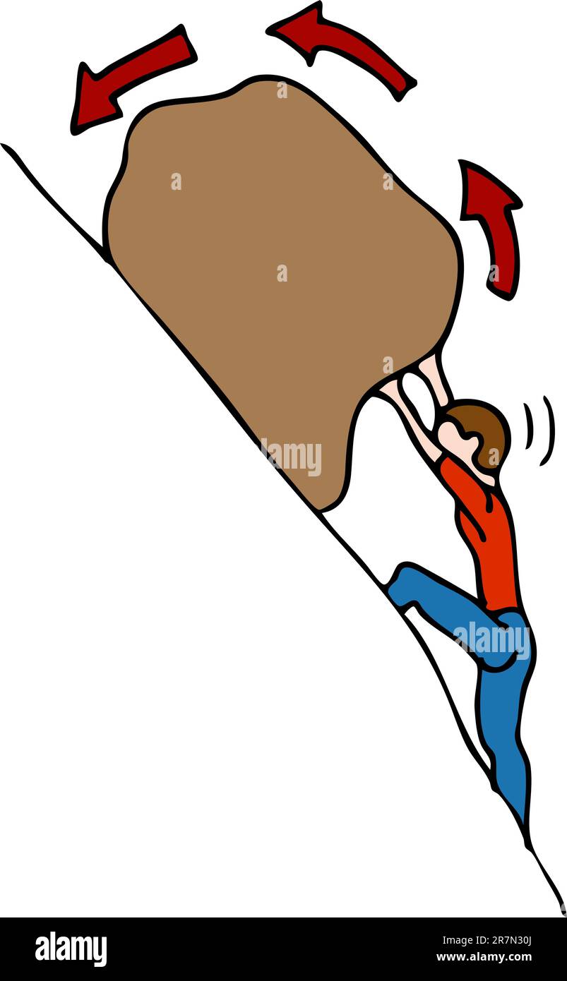 Cartoon large rock Stock Vector Images - Alamy