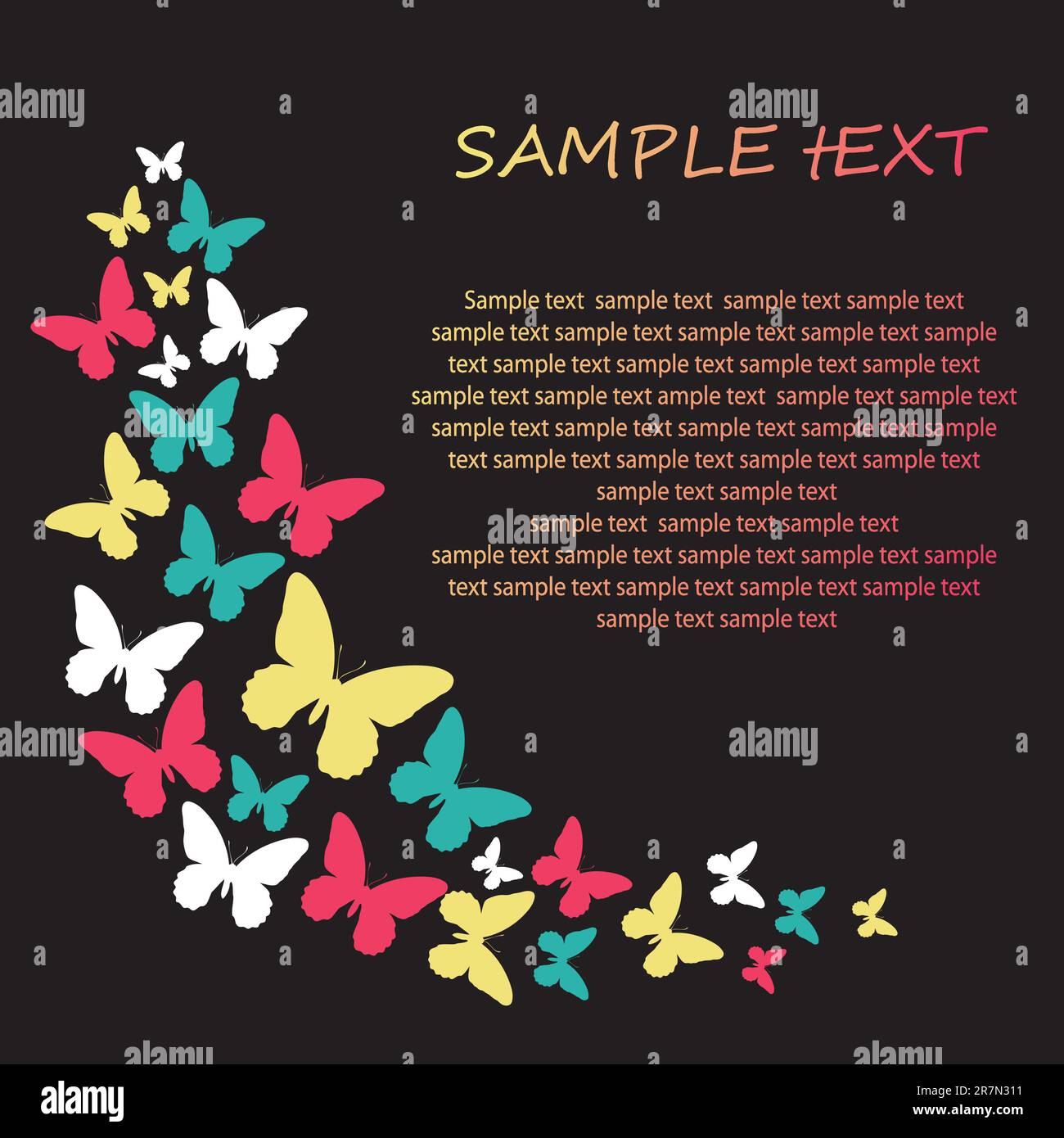 Cartoon congratulatory card .vector illustration Stock Vector Image ...