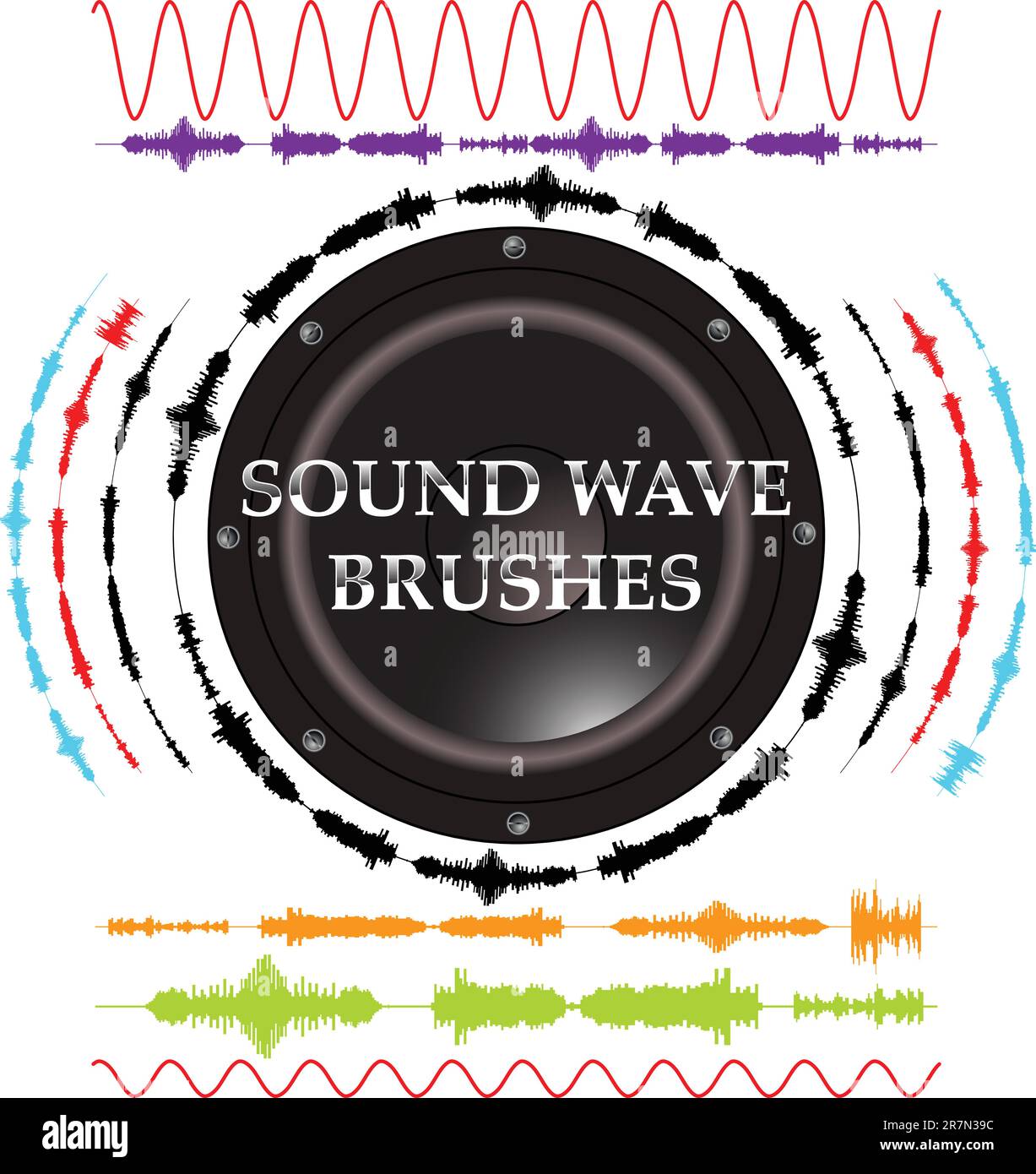Sound wave background showing equalizer hi-res stock photography and ...