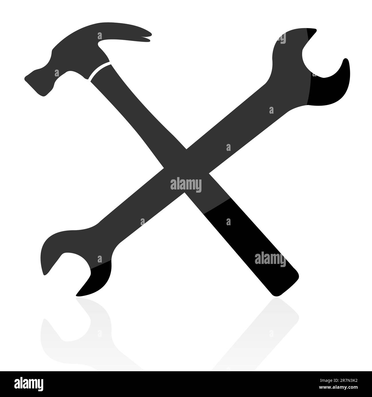illustration of tools icons on isolated background Stock Vector Image ...