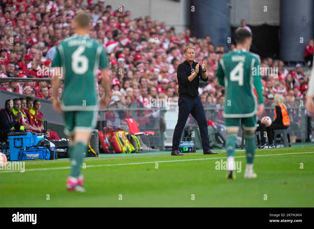 Parken, Copenhagen, Denmark. 16th June, 2023. Kasper Hjulmand (Denmark ...