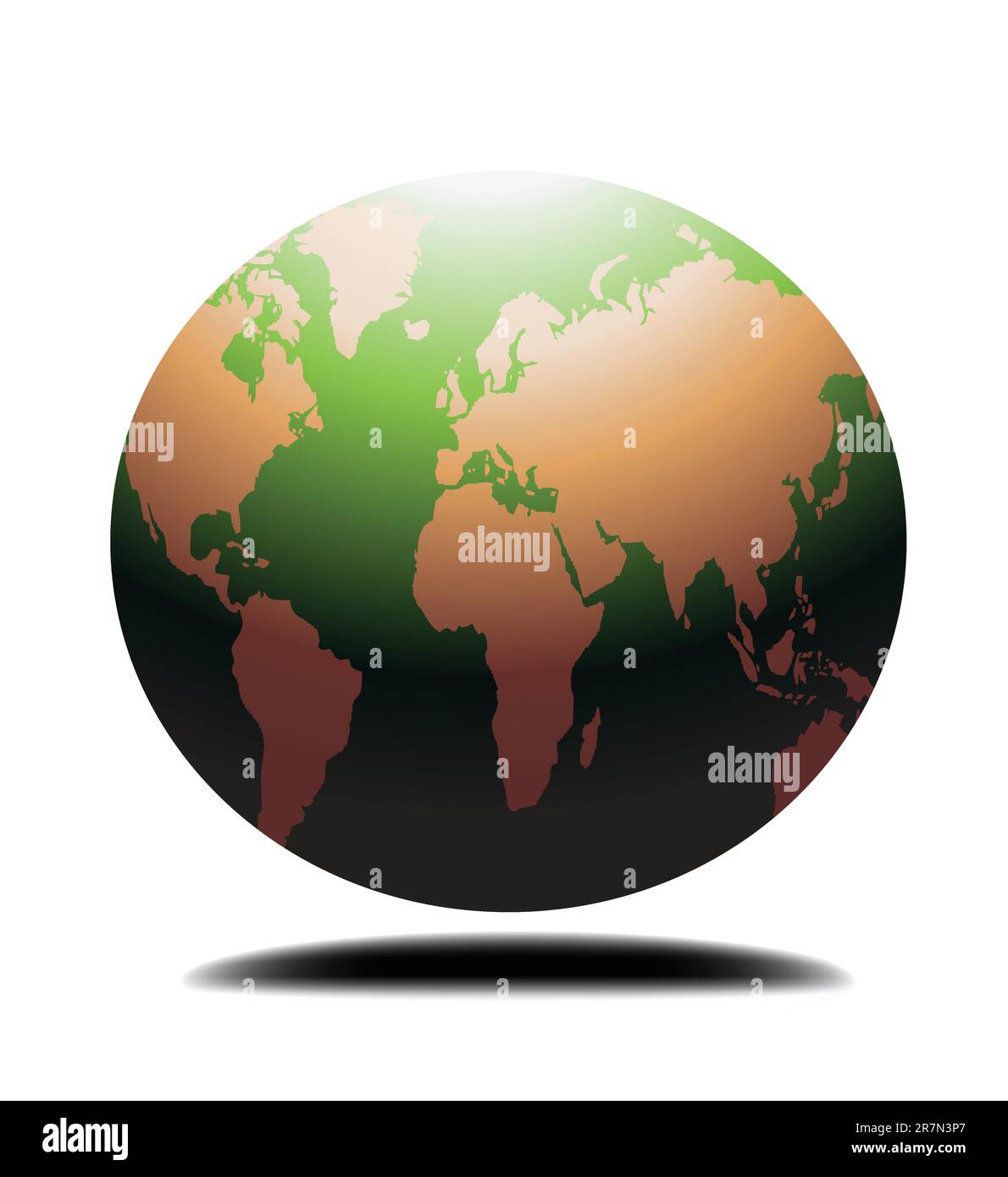 World map equator Cut Out Stock Images & Pictures - Alamy