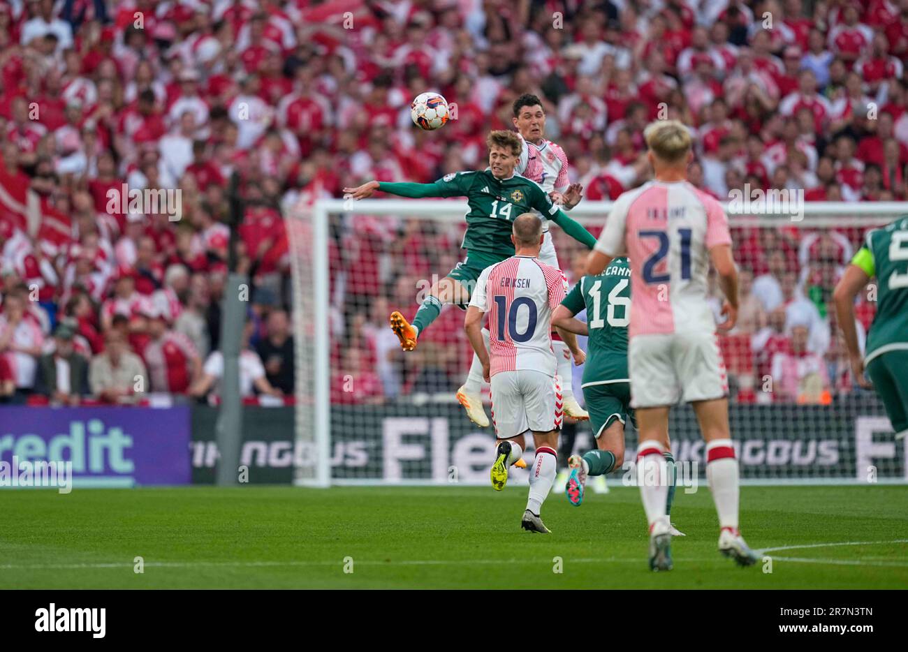 Parken, Copenhagen, Denmark. 16th June, 2023. Andreas Christensen ...