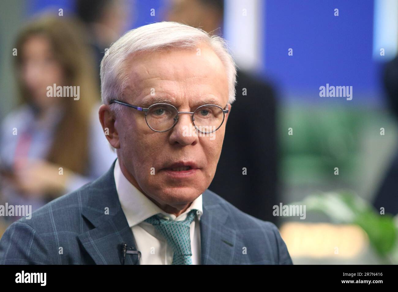 Saint Petersburg, Russia - June 2023: Saint Petersburg International Economic Forum 2023 (SPIEF ...