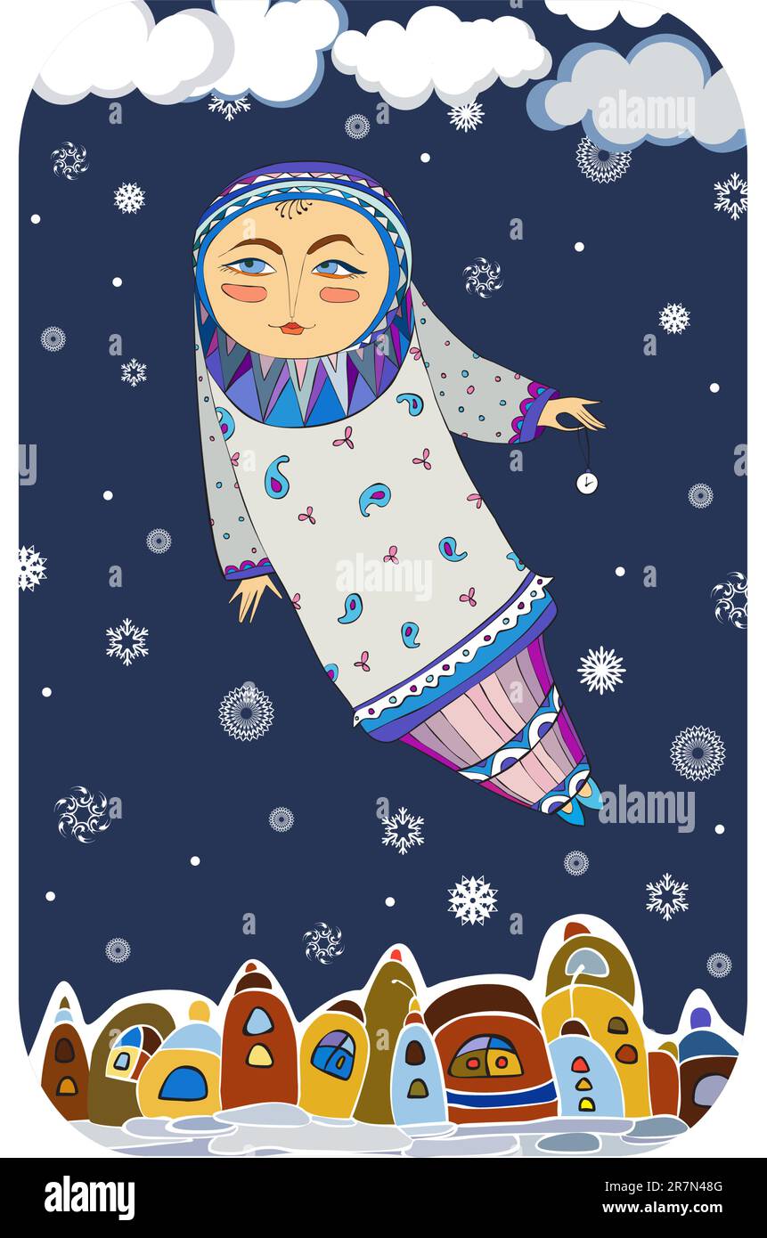 Ornate blue dress Stock Vector Images - Alamy