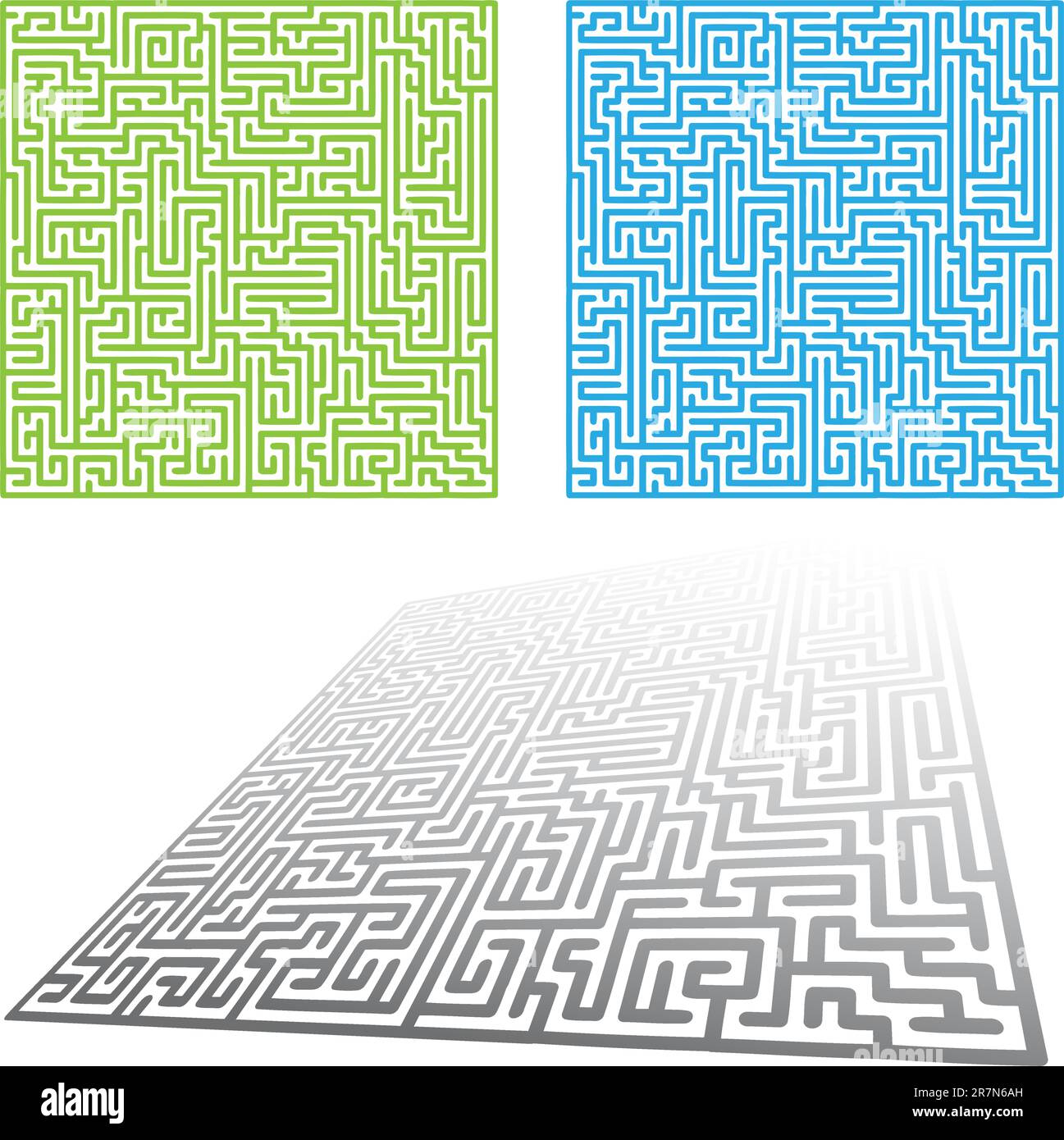 An image of a set of maze game puzzles Stock Vector Image & Art - Alamy