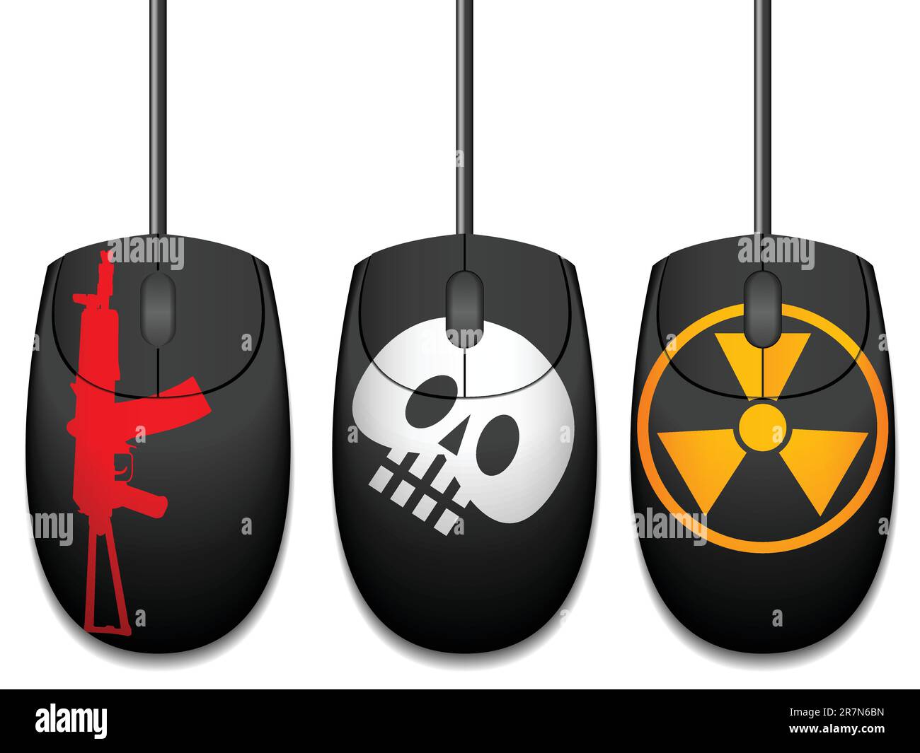 Computer mice with design in a vector Stock Vector Image & Art - Alamy
