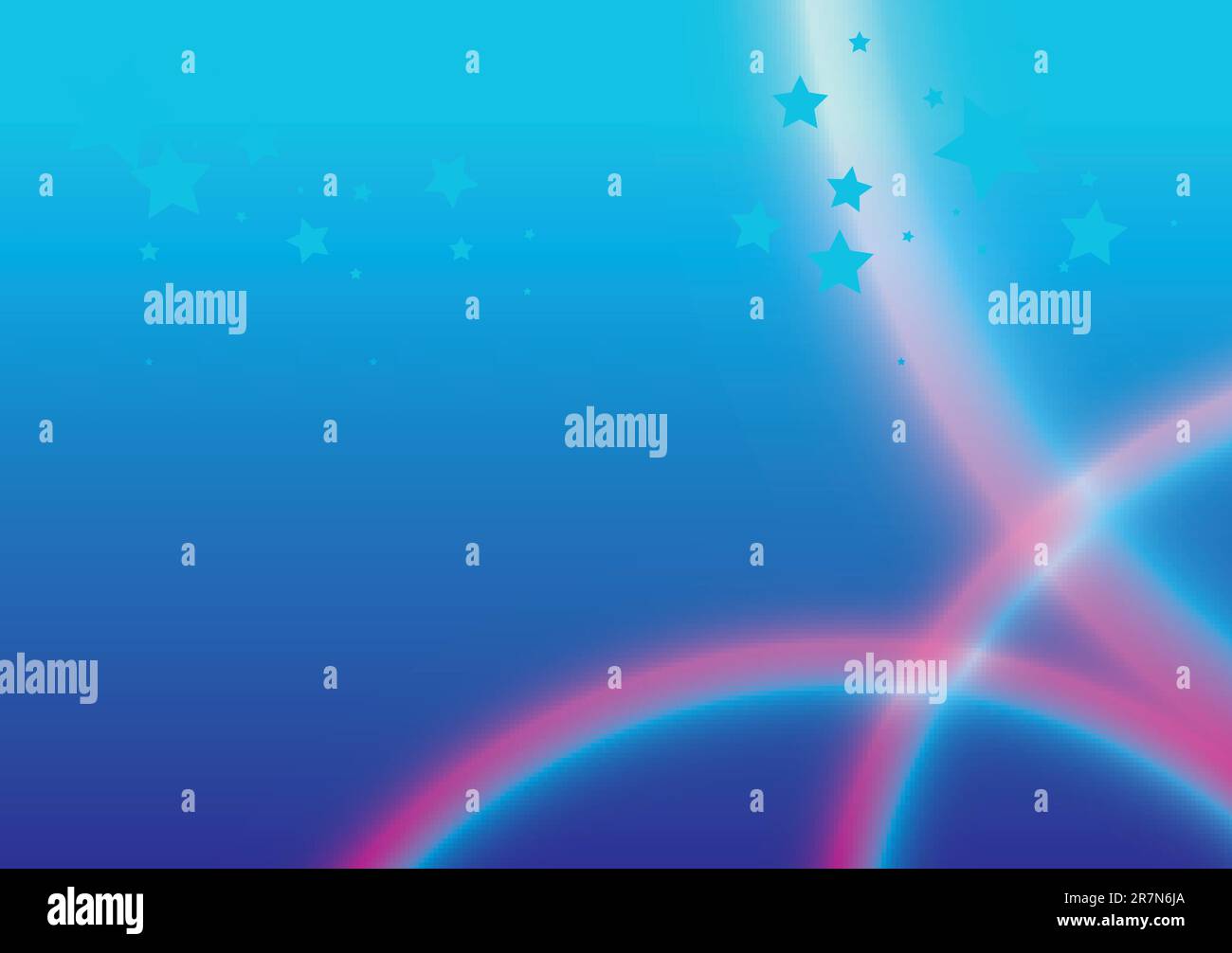 three rainbows on a dark blue background with smooth transitions of ...