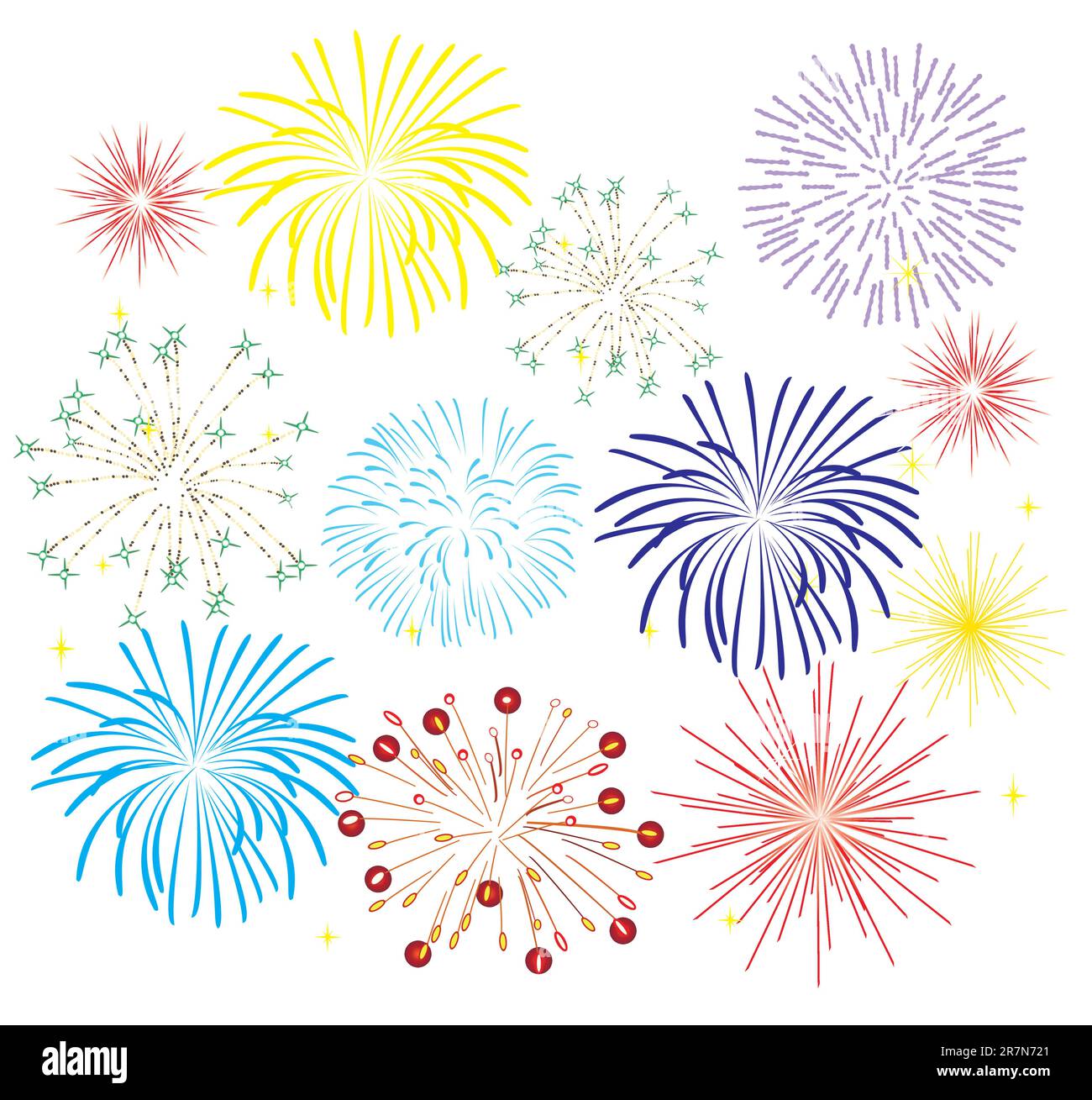 Fireworks silhouette Cut Out Stock Images & Pictures - Alamy