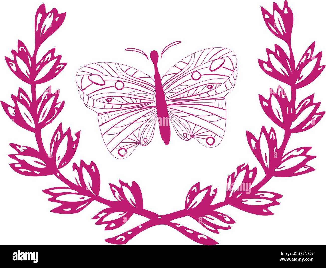 Stock Vector Illustration: Floral & Butterfly Stock Vector Image & Art ... Stock Vector Illustration: Floral & Butterfly Stock Vector Image & Art ...