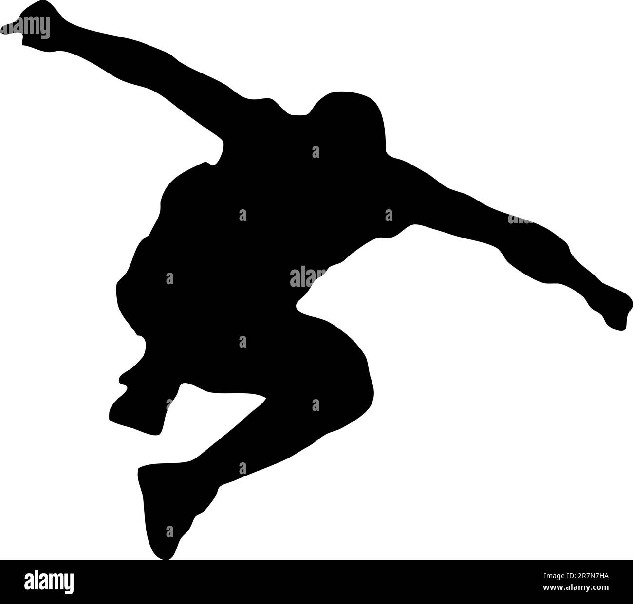 Human jumping Stock Vector Images - Alamy