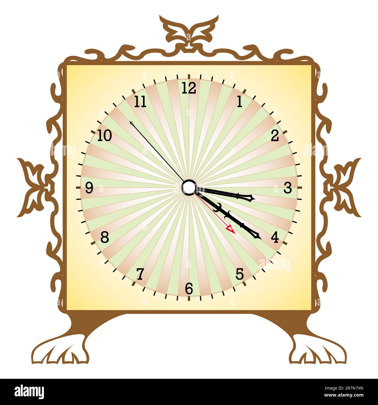 abstract clock against white background, vector art illustration Stock Vector Image & Art - Alamy