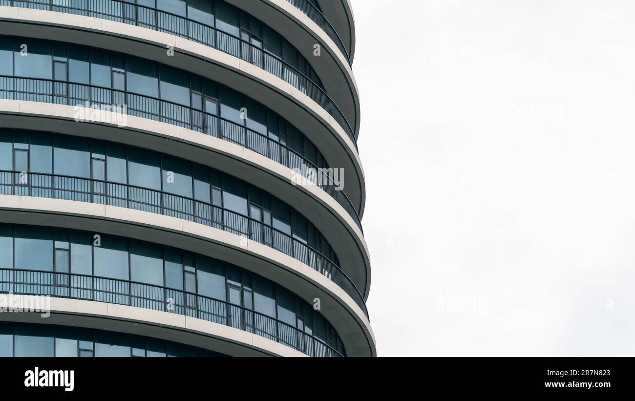 Architecture detail background. Skyscrapers exterior. Details of ...