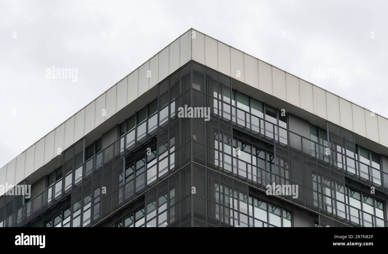 Architecture detail background. Skyscrapers exterior. Details of ...