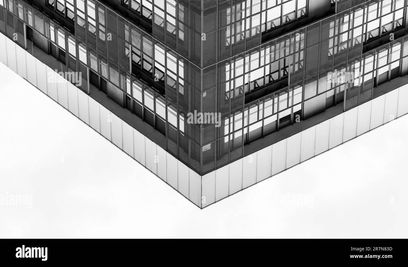 Architecture detail background. Skyscrapers exterior. Details of ...