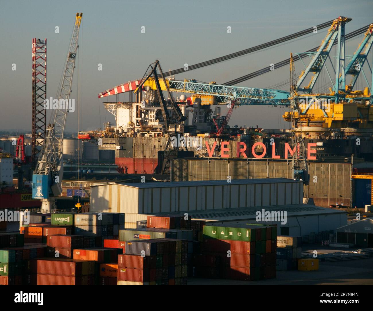 container port of Rotterdam Stock Photo - Alamy