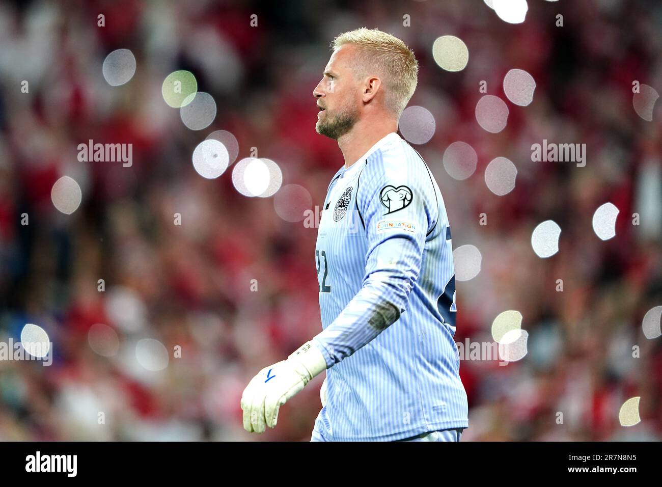 Denmark goalkeeper Kasper Schmeichel during the UEFA Euro 2024 ...