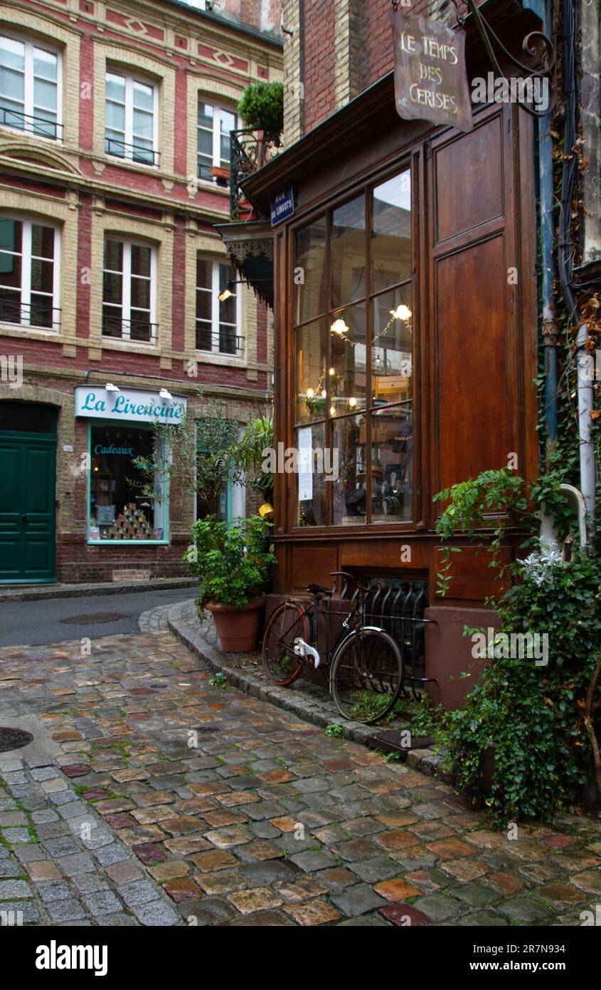 old shop in Normandie Stock Photo - Alamy