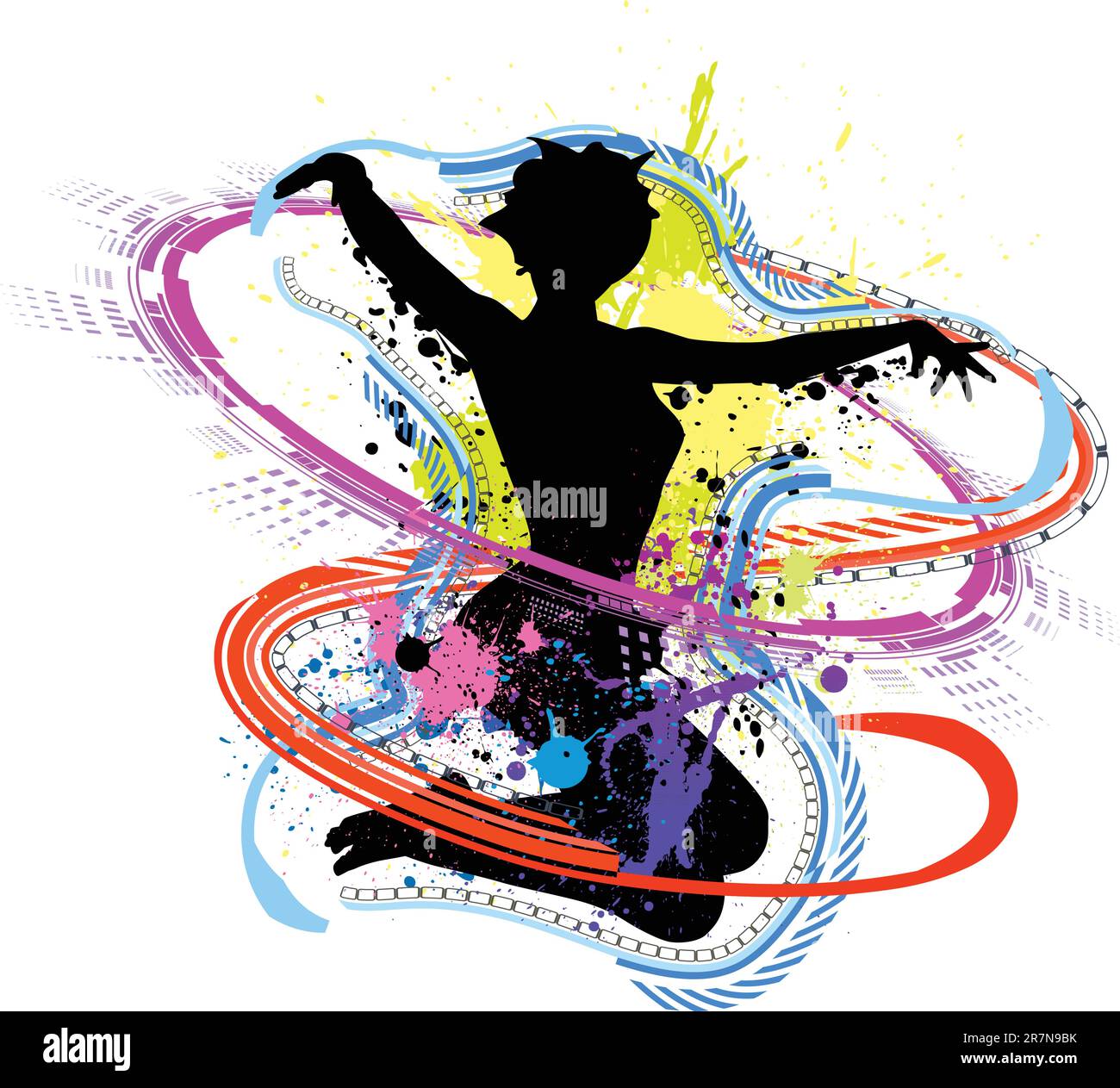 Jump posed Stock Vector Images - Alamy