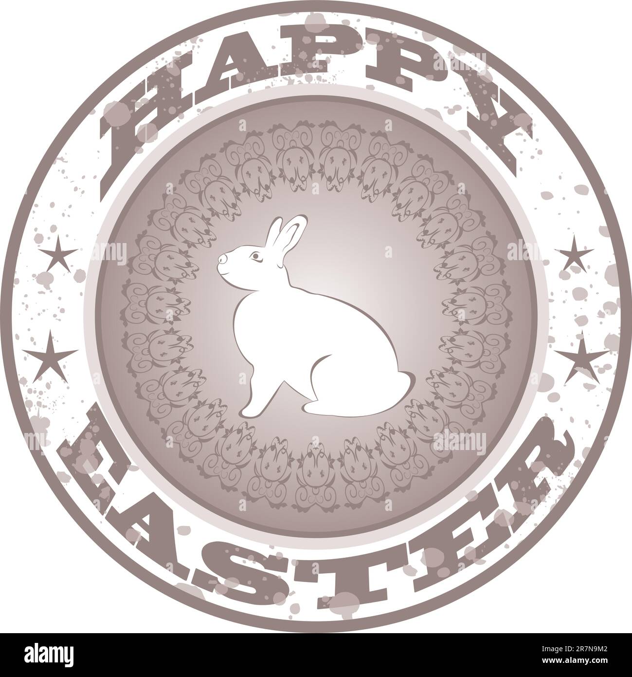 Rabbit stamp Stock Vector Images - Alamy