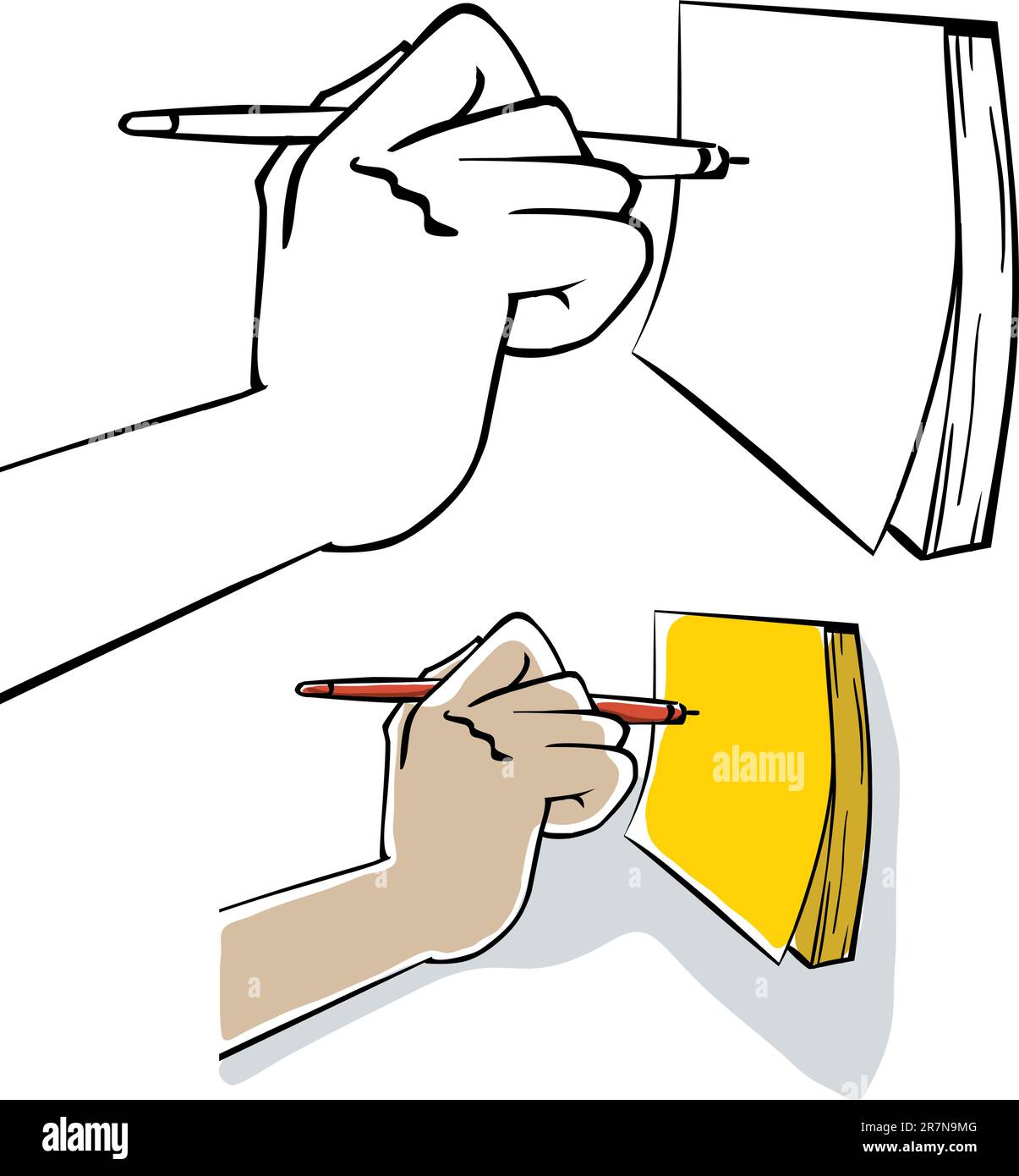 Messy notes Stock Vector Images - Alamy