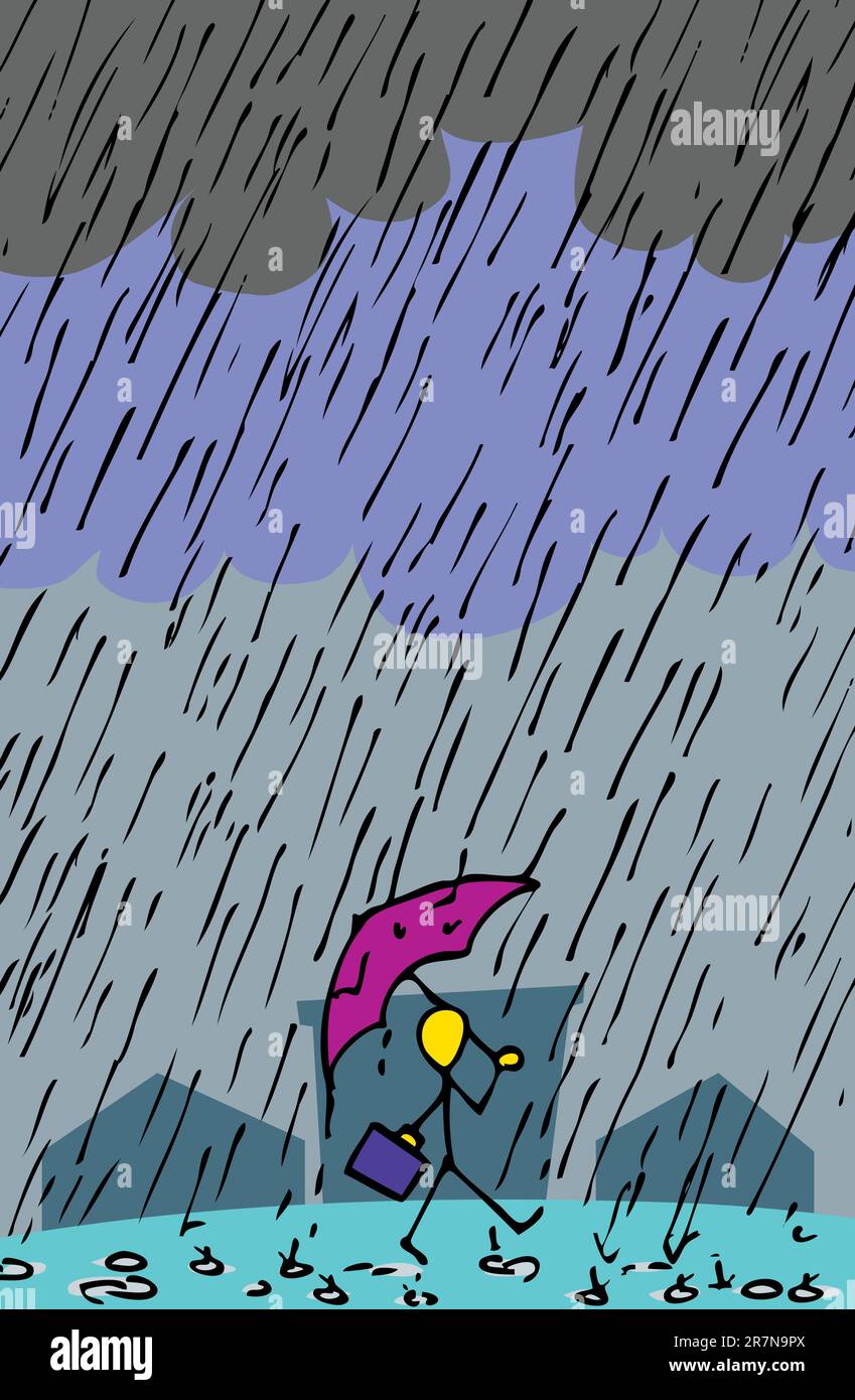 Wet walks Stock Vector Images - Alamy