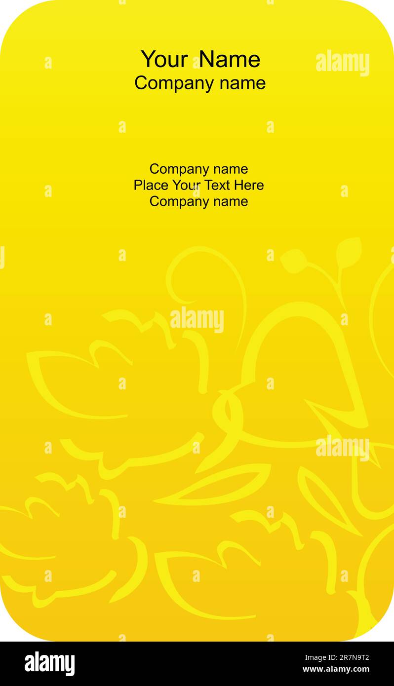 Illustration of template card company label with name. Vector Stock ...