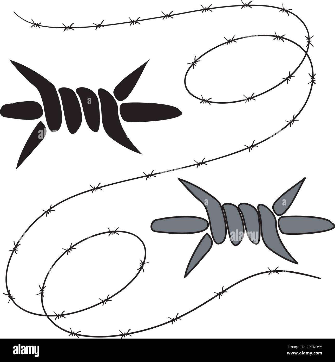 Barbed needle Stock Vector Images - Alamy