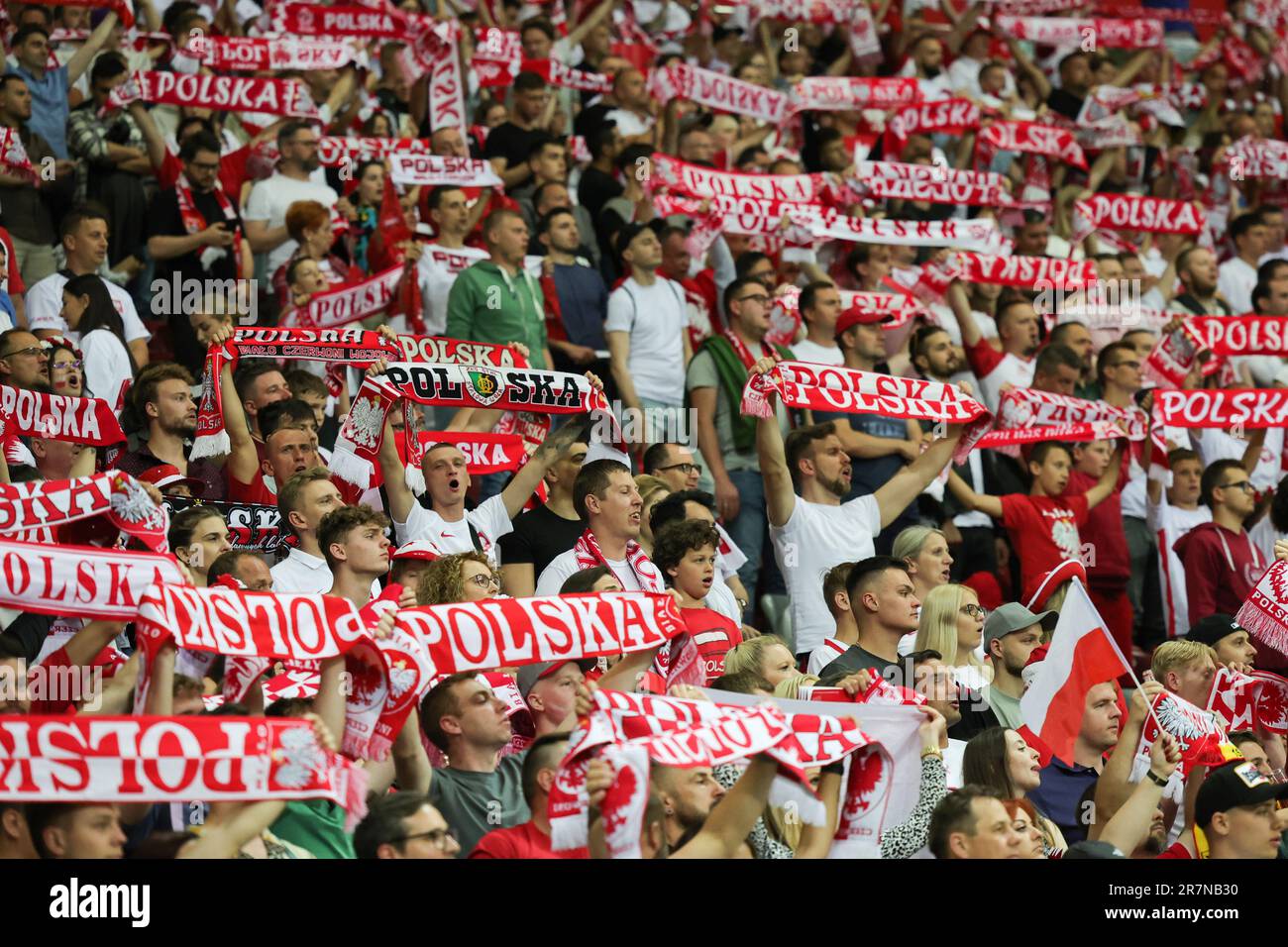 Warschau, Poland. 16th June, 2023. Soccer: international match, Poland ...