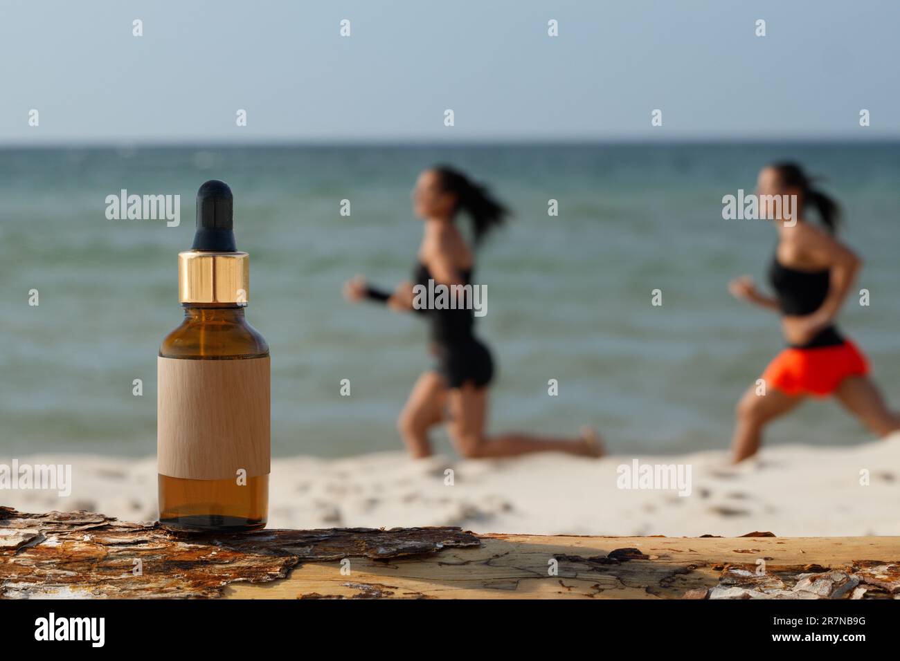 Mockup of natural athlete's product, concept of performance enhancement ...