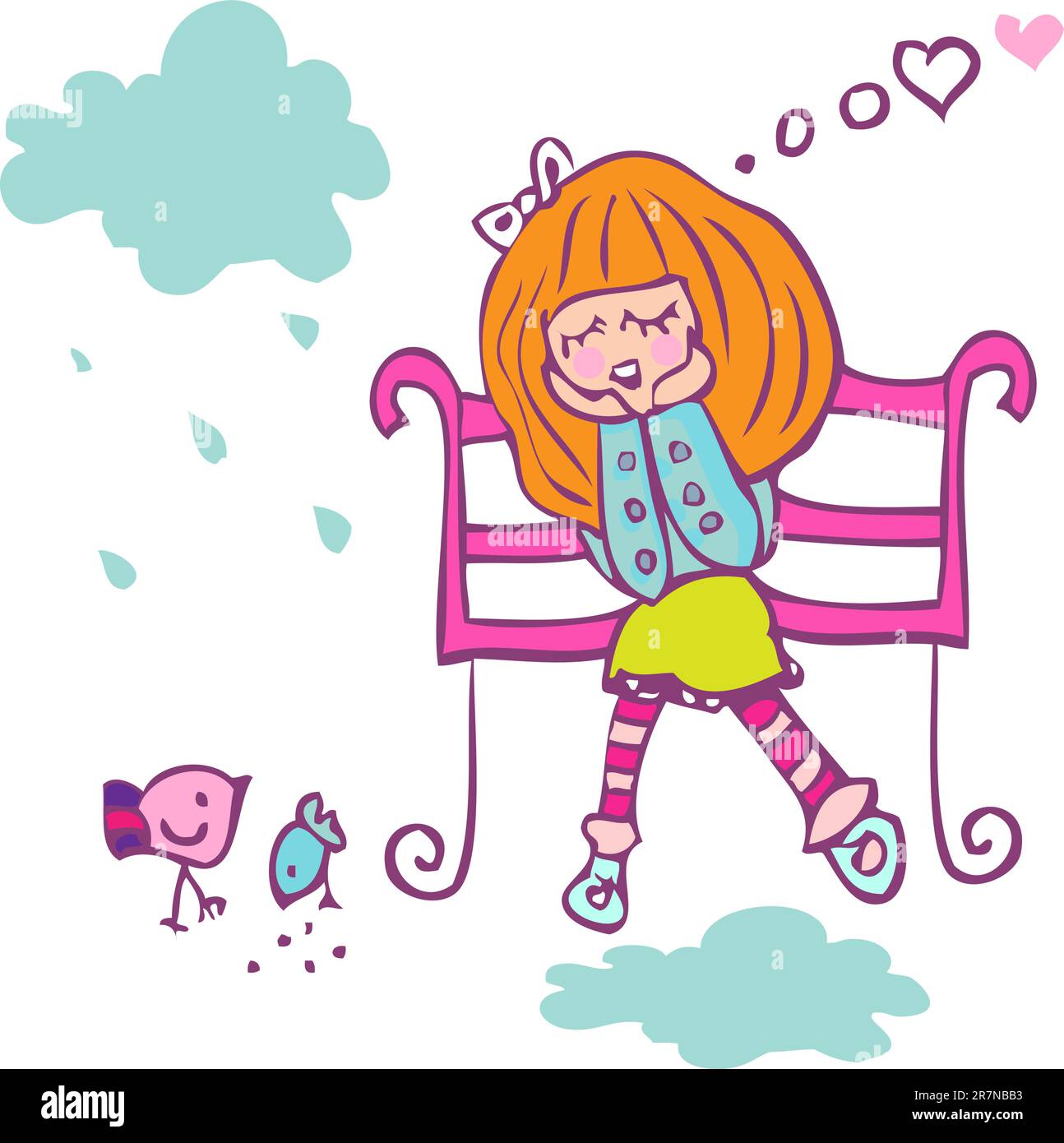 Beautiful girl sad Cut Out Stock Images & Pictures - Alamy