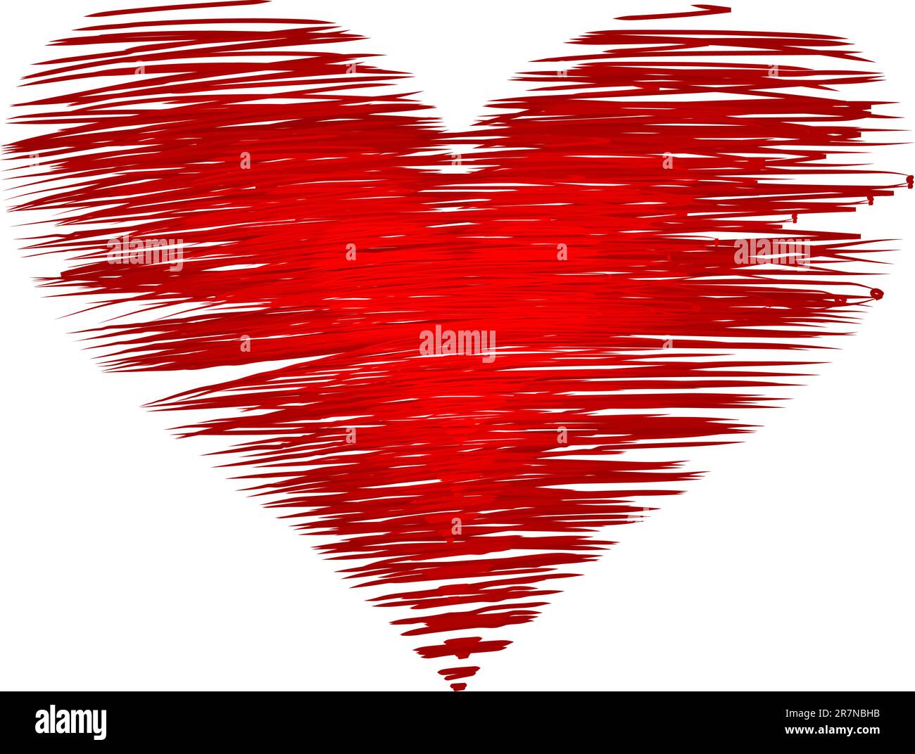 Heart on white Stock Vector Images - Alamy