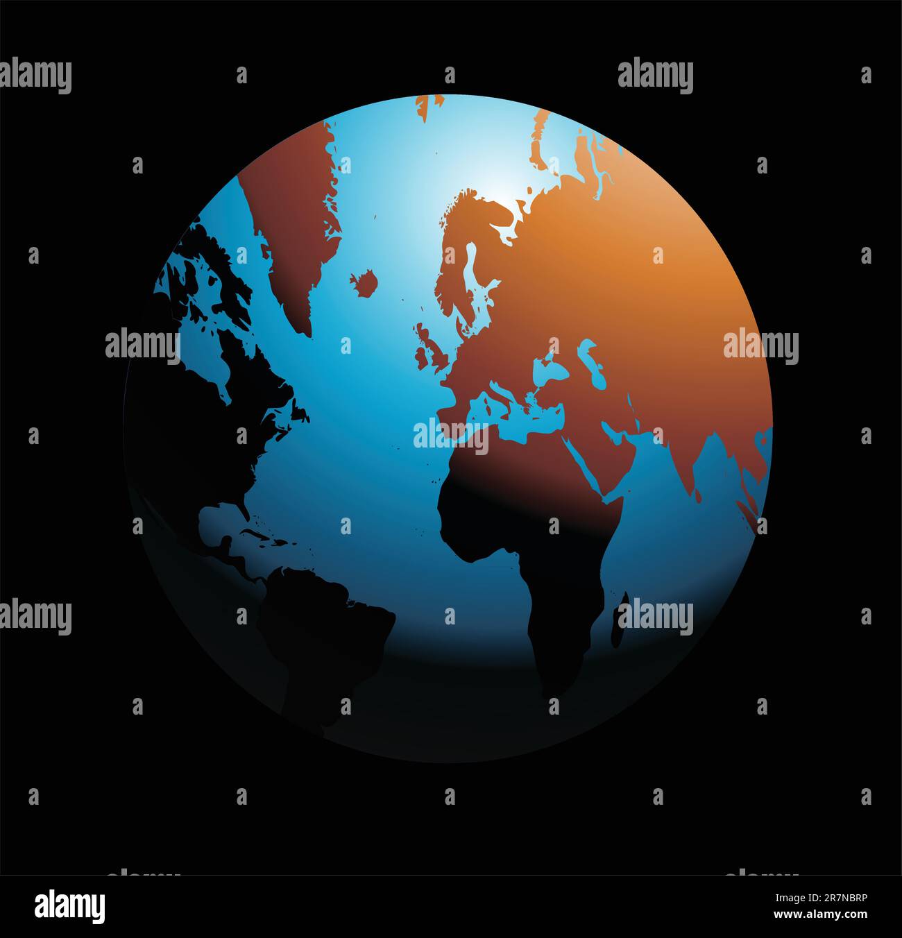 Space view planet earth from Stock Vector Images - Alamy