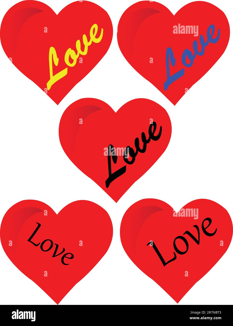 illustration of valentine heart - vector Stock Vector Image & Art - Alamy