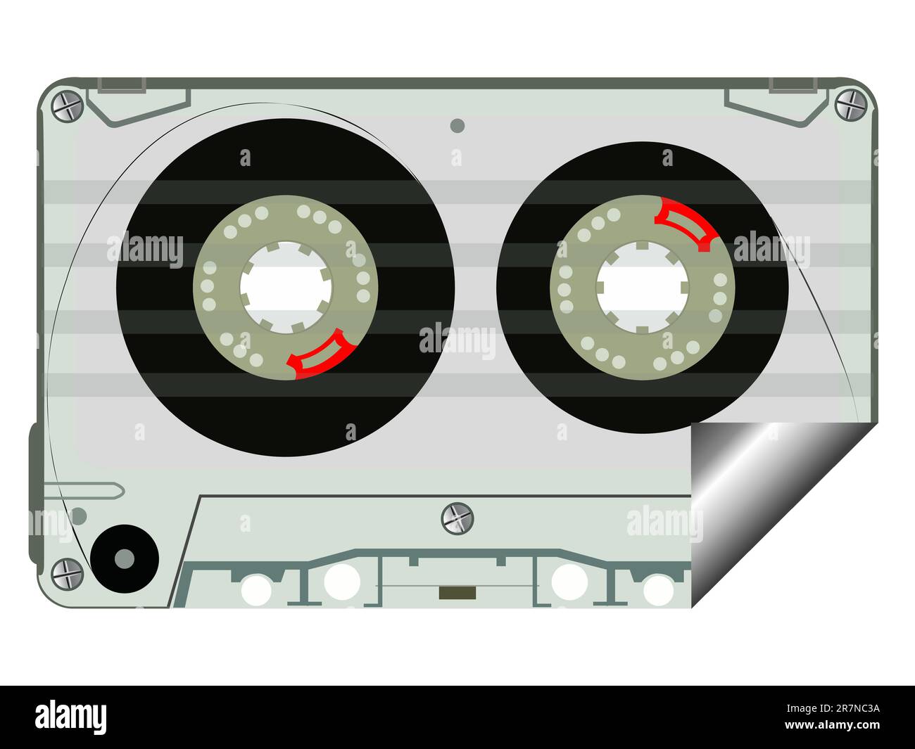 audio tape label, abstract art illustration Stock Vector Image & Art ...