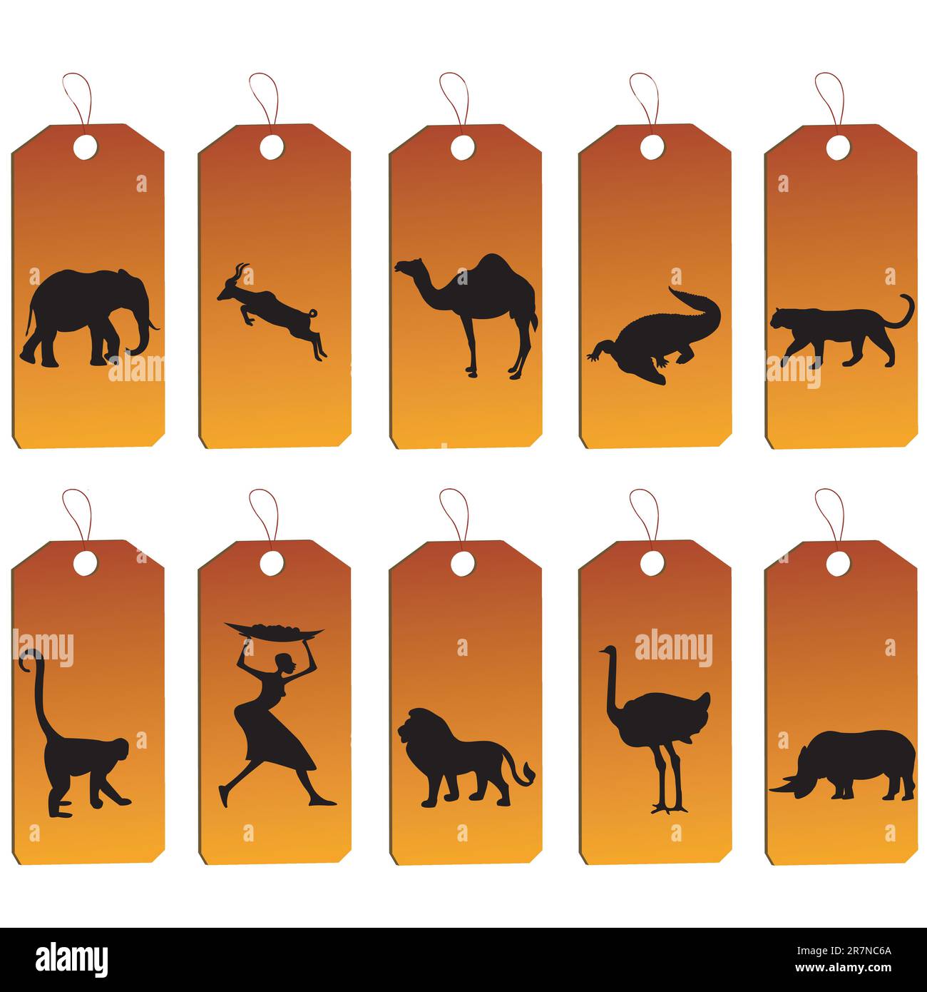 Savanna africa map Cut Out Stock Images & Pictures - Alamy