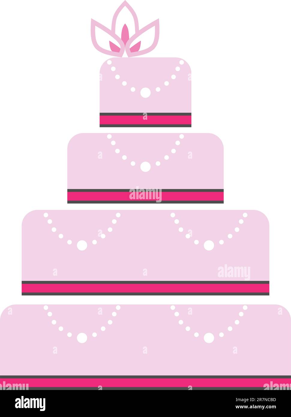 Beautiful cake design Stock Vector Images - Alamy