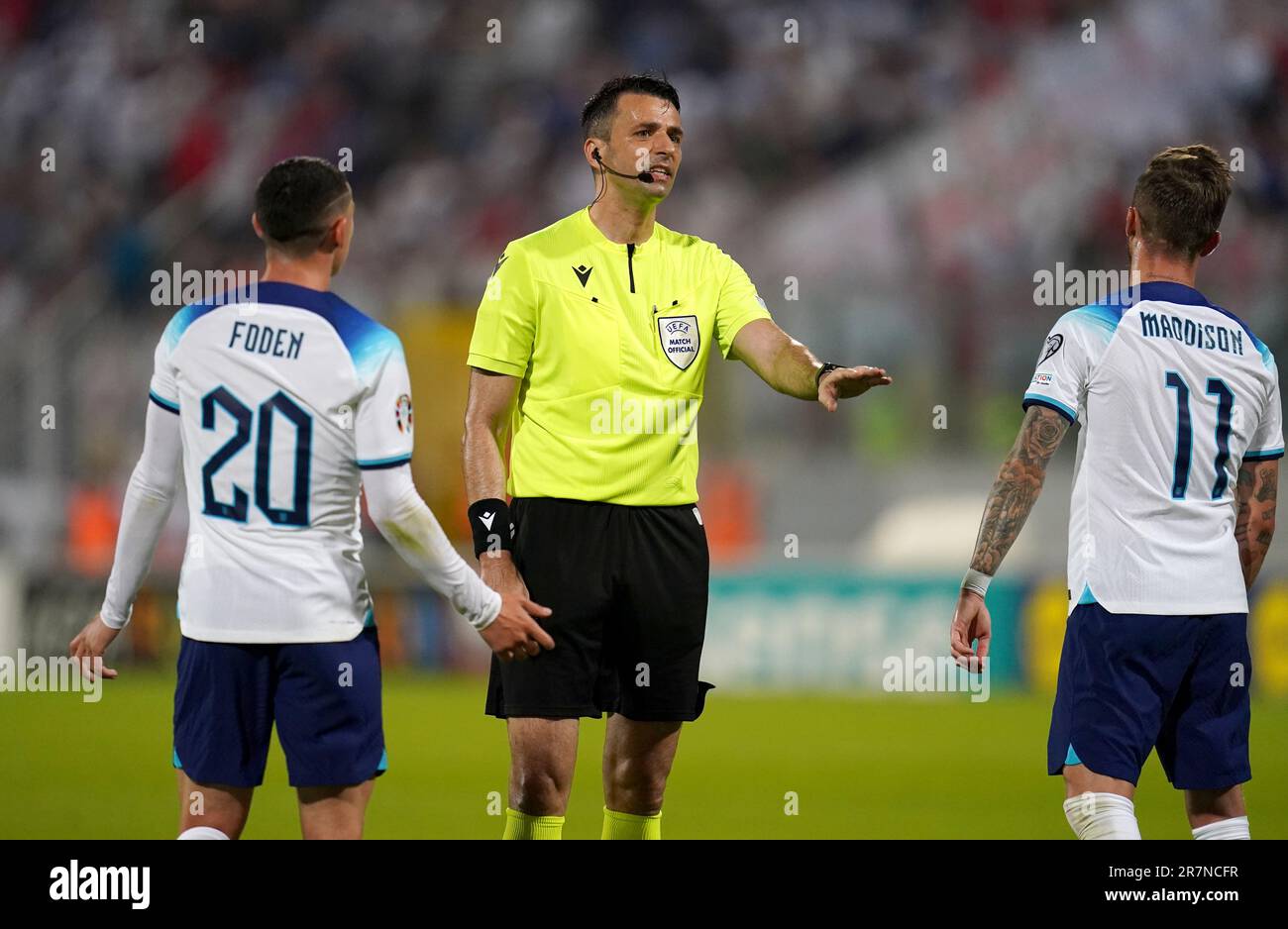 Referee Igor Pajac during the UEFA Euro 2024 Qualifying Group C match ...