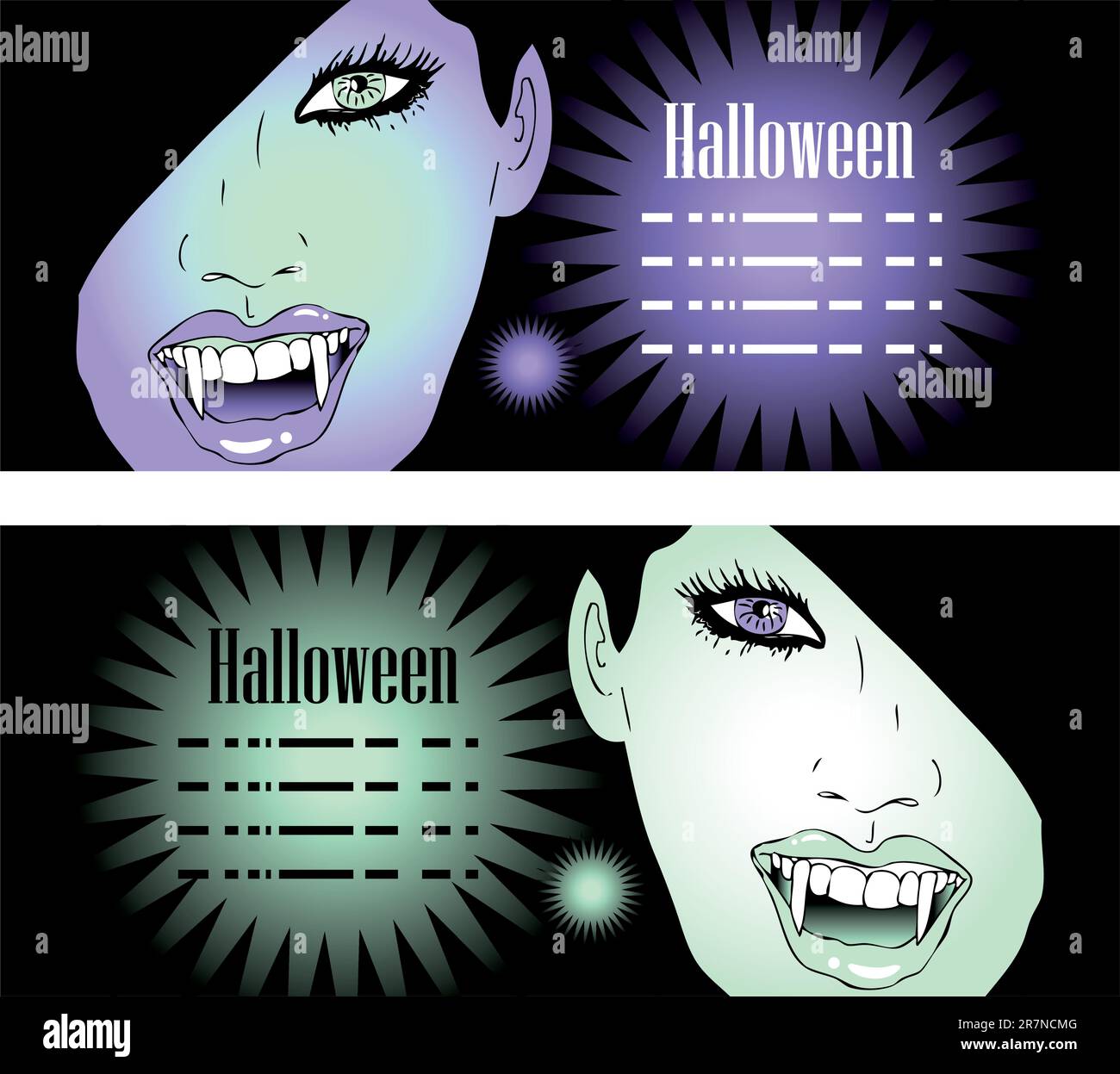 Female Vampire Face with Fangs Stock Vector Image & Art - Alamy