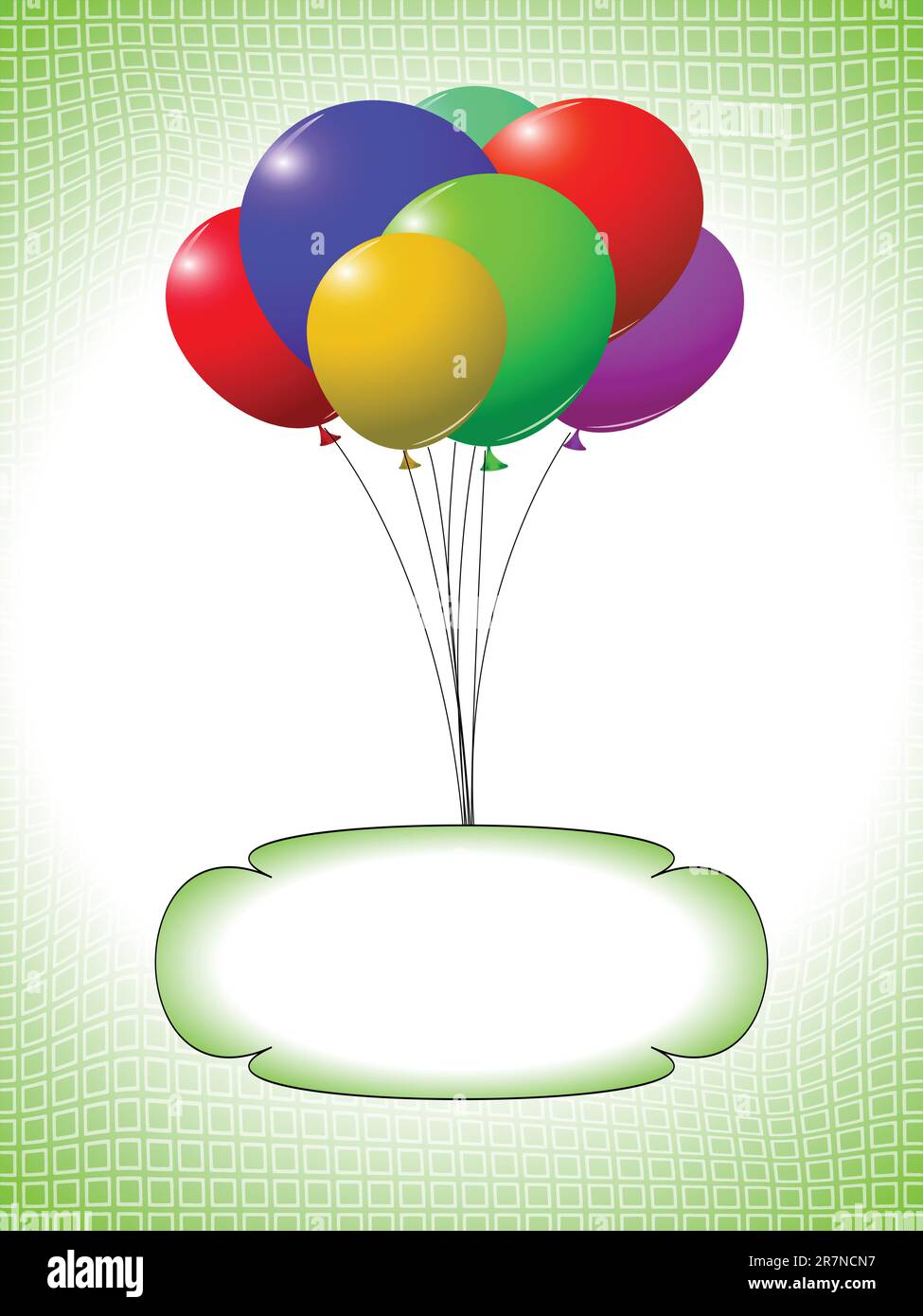 balloons and bubble design, abstract vector art illustration Stock ...