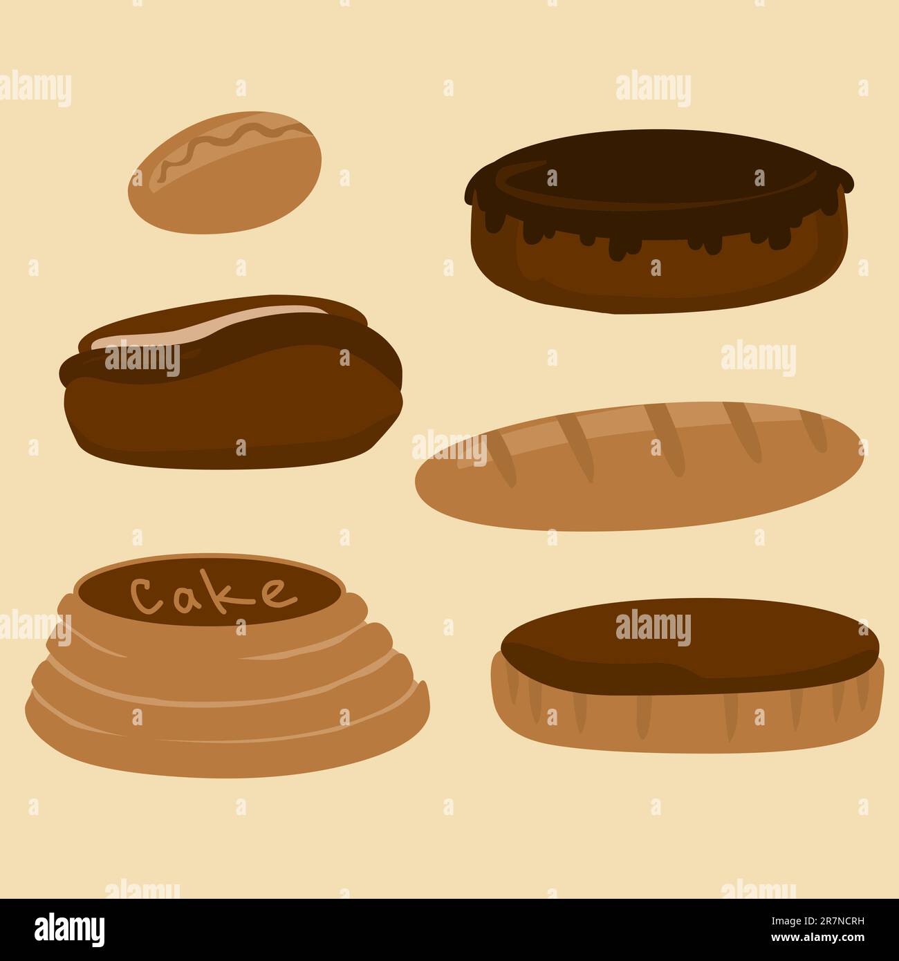 Good life bakery Stock Vector Images - Alamy