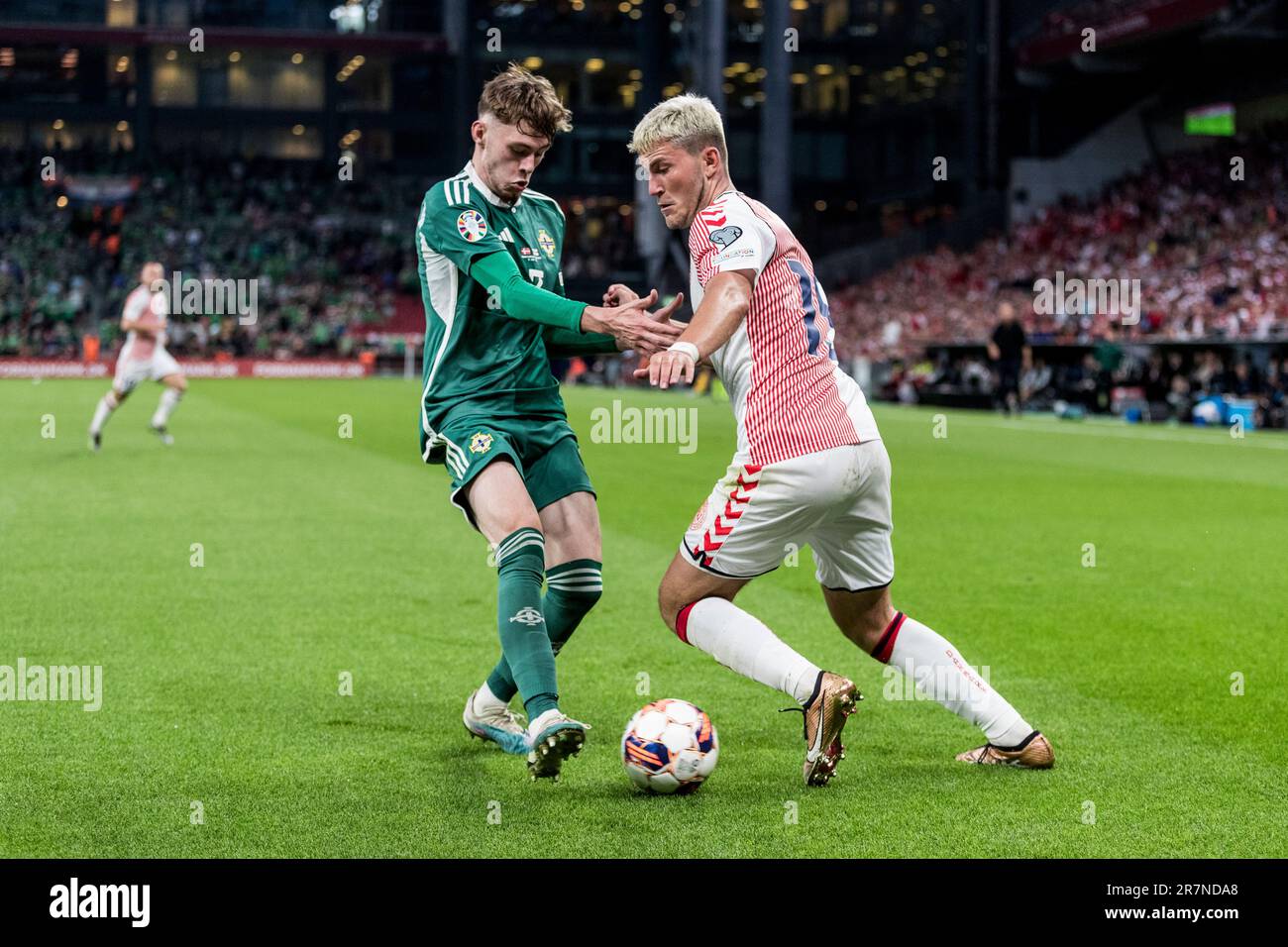Copenhagen, Denmark. 16th June, 2023. Jonas Wind (19) of Denmark seen ...