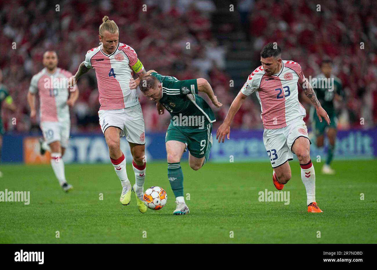 Parken, Copenhagen, Denmark. 16th June, 2023. Shayne Lavery (Northern ...