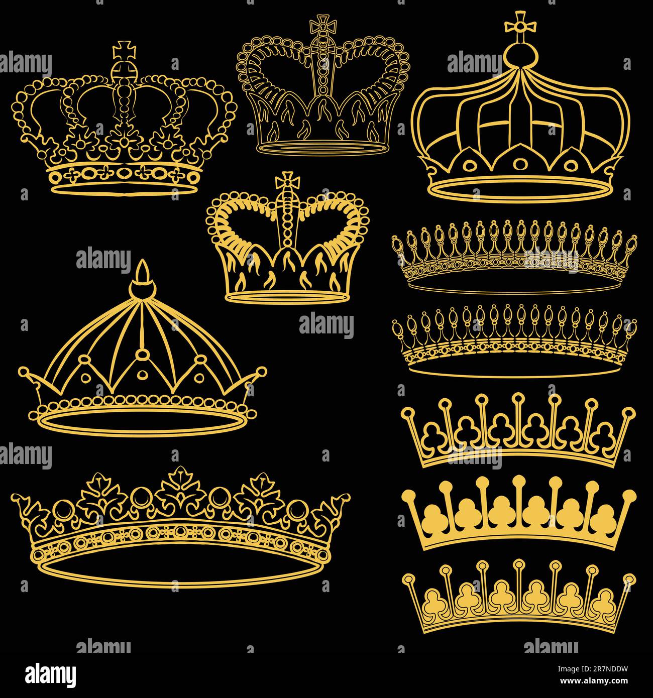 Medieval crowns hi-res stock photography and images - Alamy