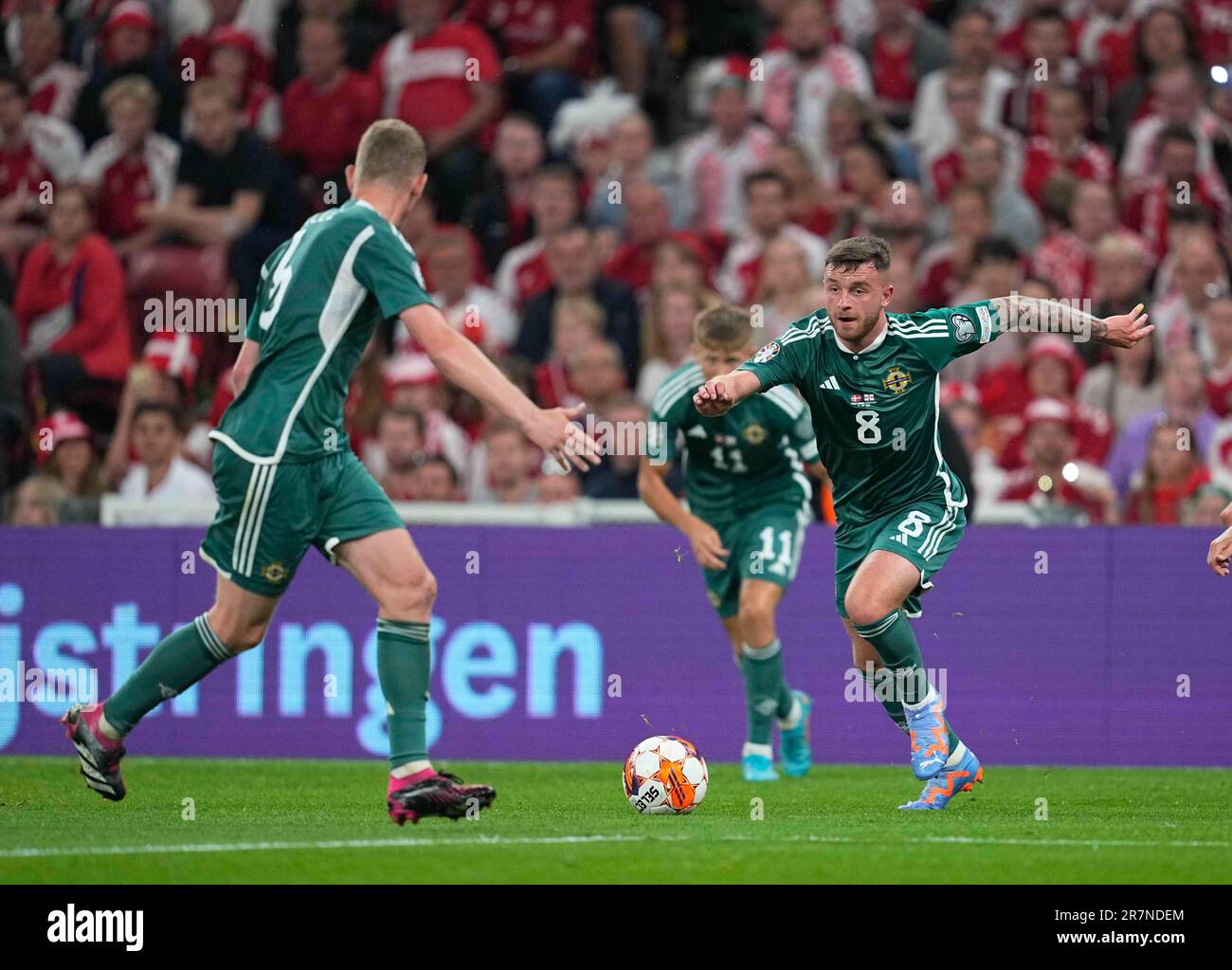 Parken, Copenhagen, Denmark. 16th June, 2023. Dale Taylor (Northern ...