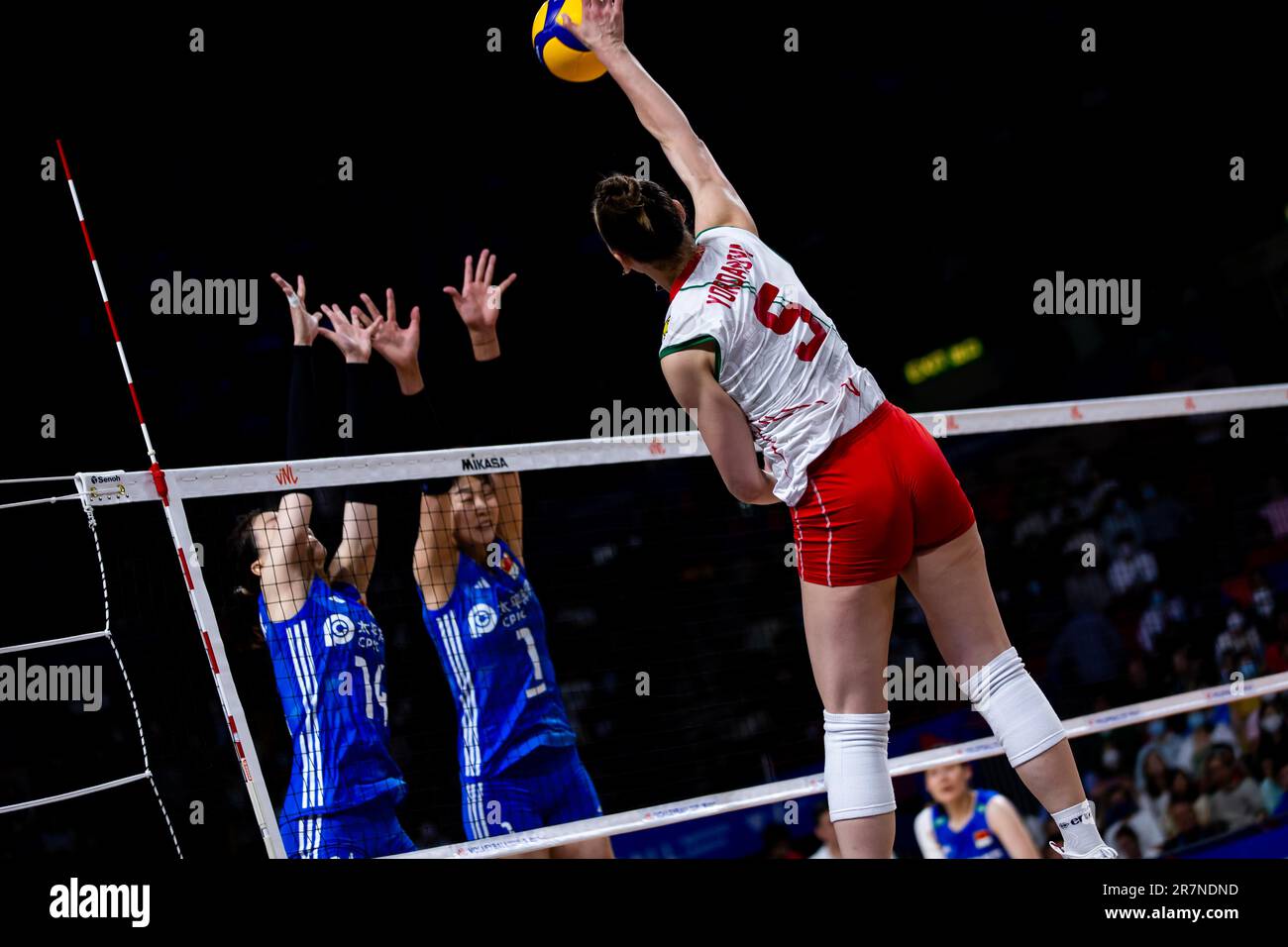 Hong Kong, Hong Kong. 16th June, 2023. Maria YORDANOVA (#5) of Bulgaria seen in action during ...