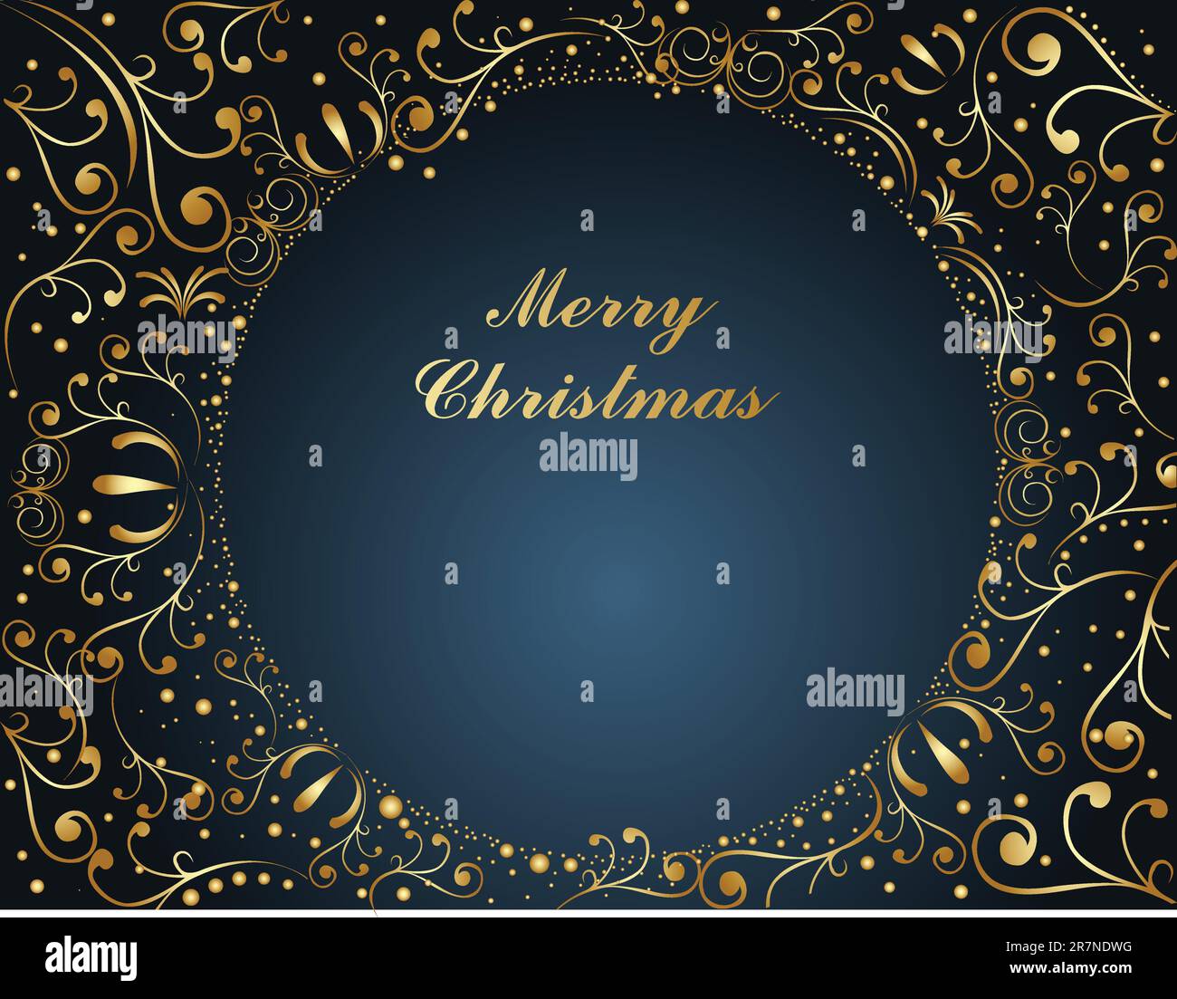Merry Christmas background gold and blue Stock Vector Image & Art - Alamy