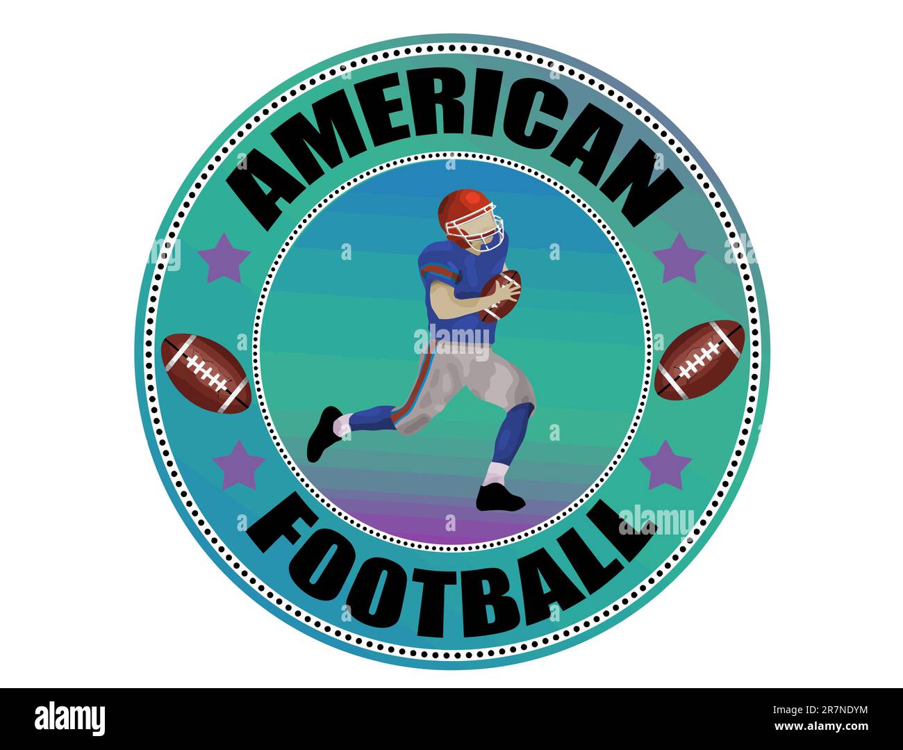 American Football label, vector illustration Stock Vector Image & Art ...