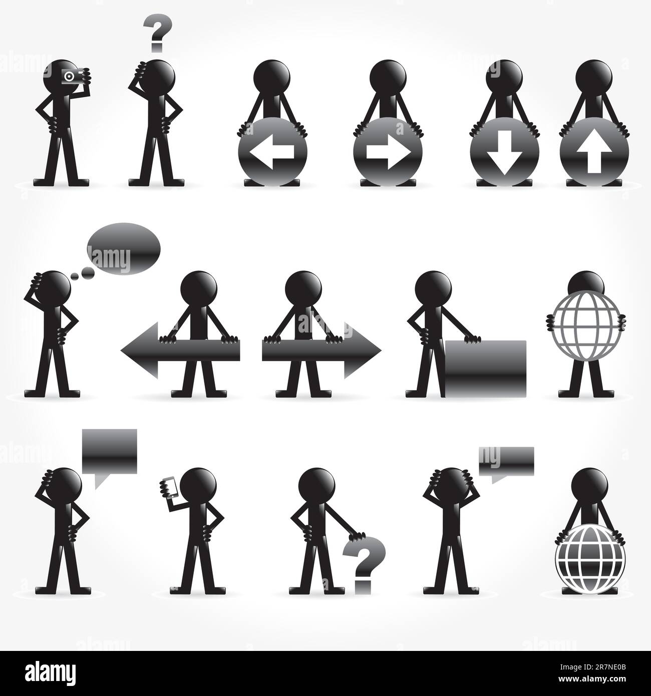 People vector 3d hi-res stock photography and images - Alamy